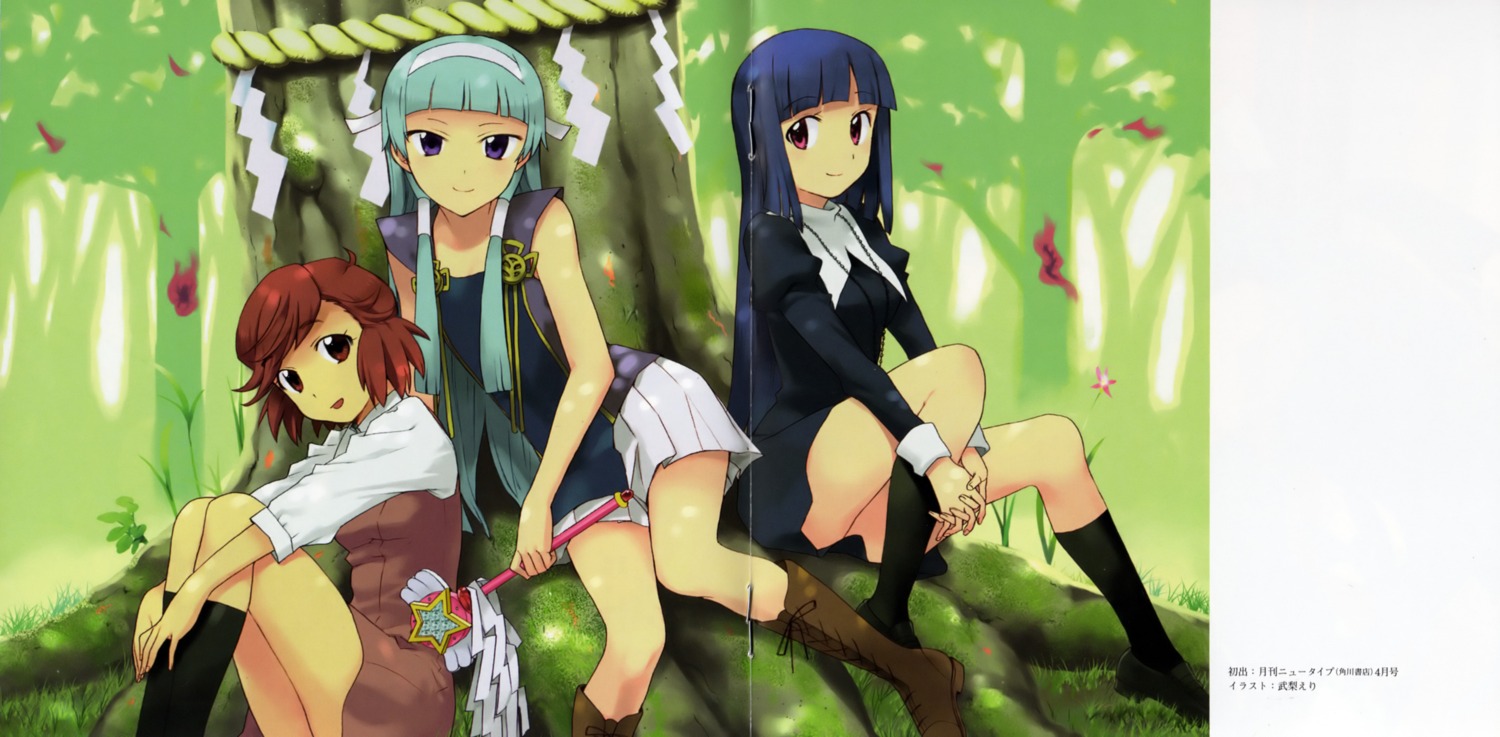 takenashi eri kannagi crazy shrine maidens aoba tsugumi nagi zange crease fixme | #47875 | yande.re